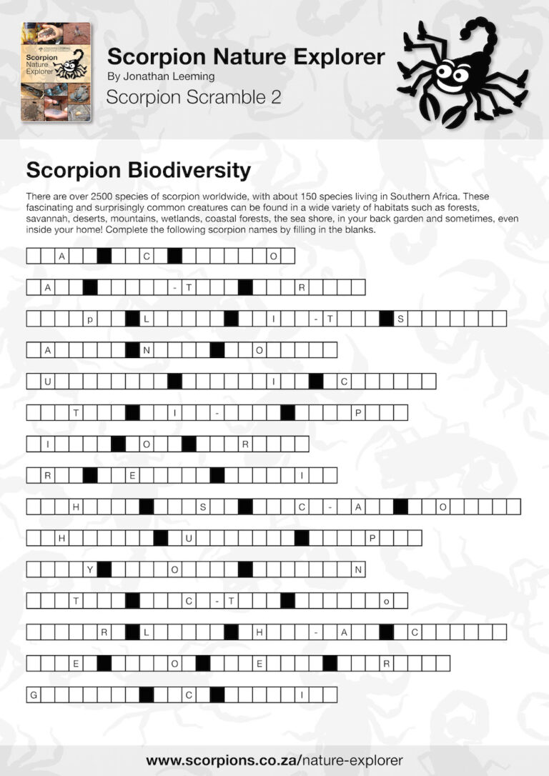 Scorpion Nature Explorer by Jonathan Leeming