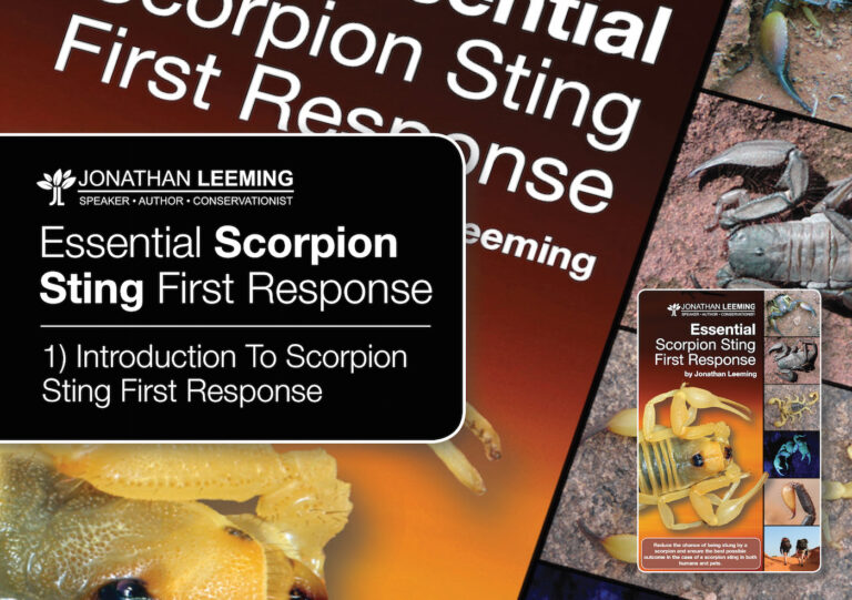 FREE Essential Scorpion Sting First Response Short Course with Assessment by Jonathan Leeming