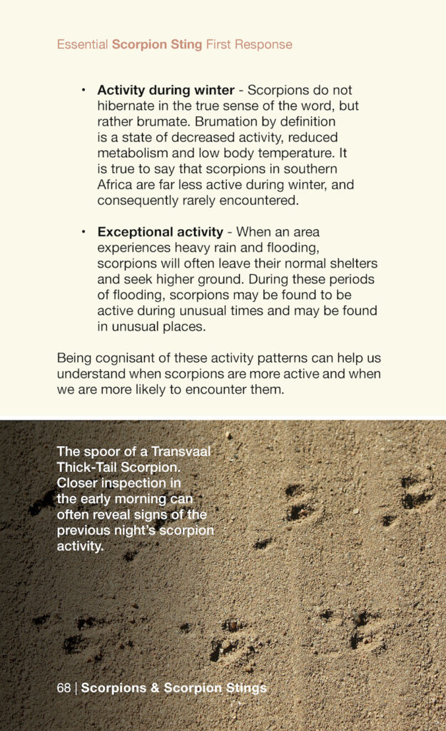 Essential Scorpion Sting First Response Book by Jonathan Leeming