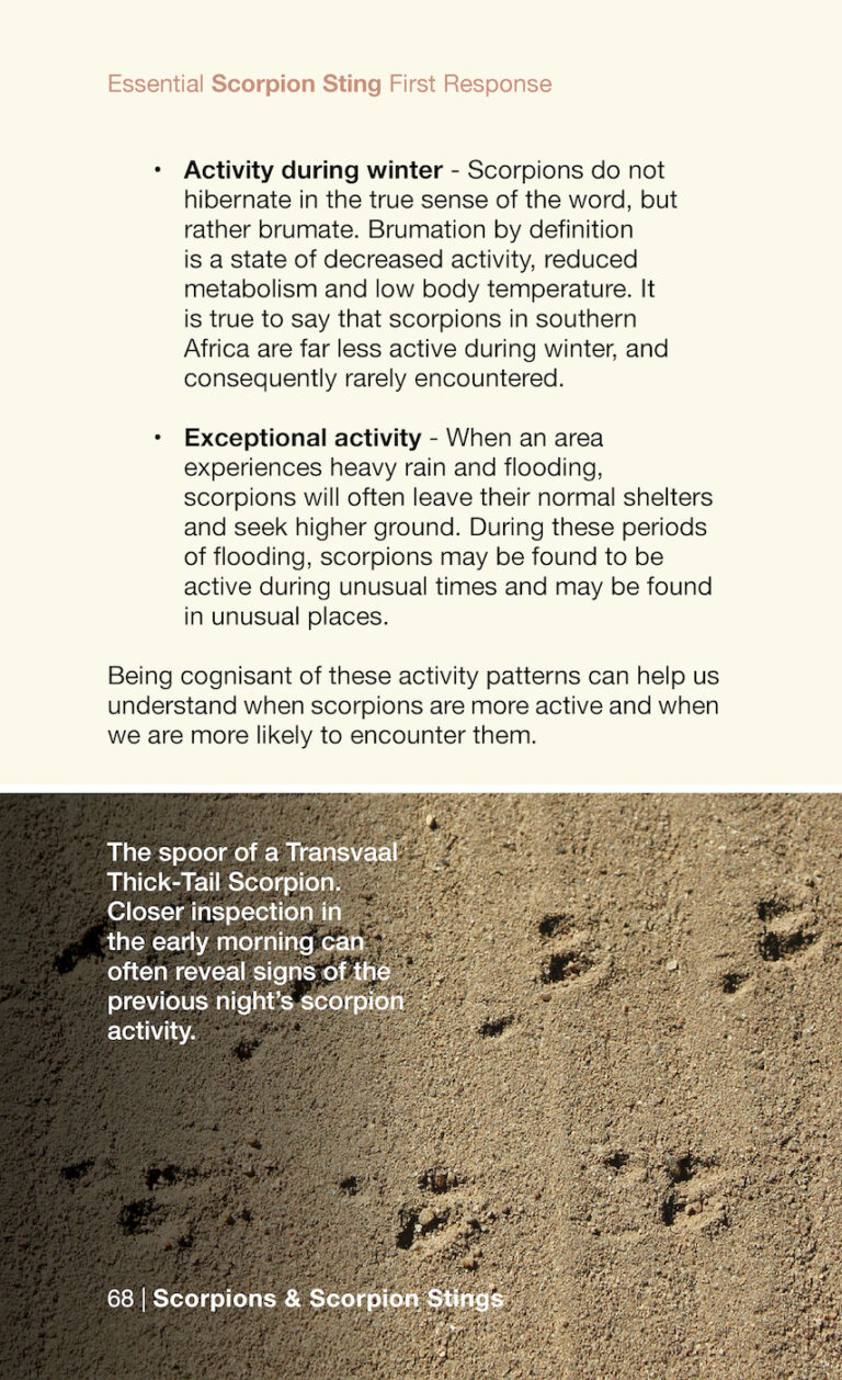 Essential Scorpion Sting First Response Book by Jonathan Leeming