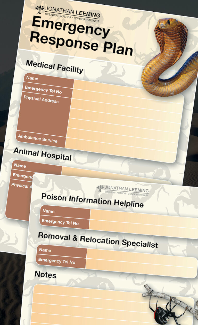 Essential Scorpion Sting First Response Book by Jonathan Leeming