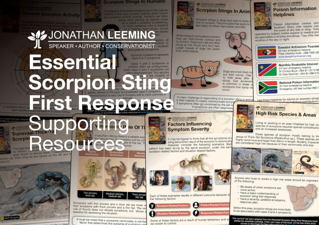 Essential Scorpion Sting First Response Supporting Resources by ...